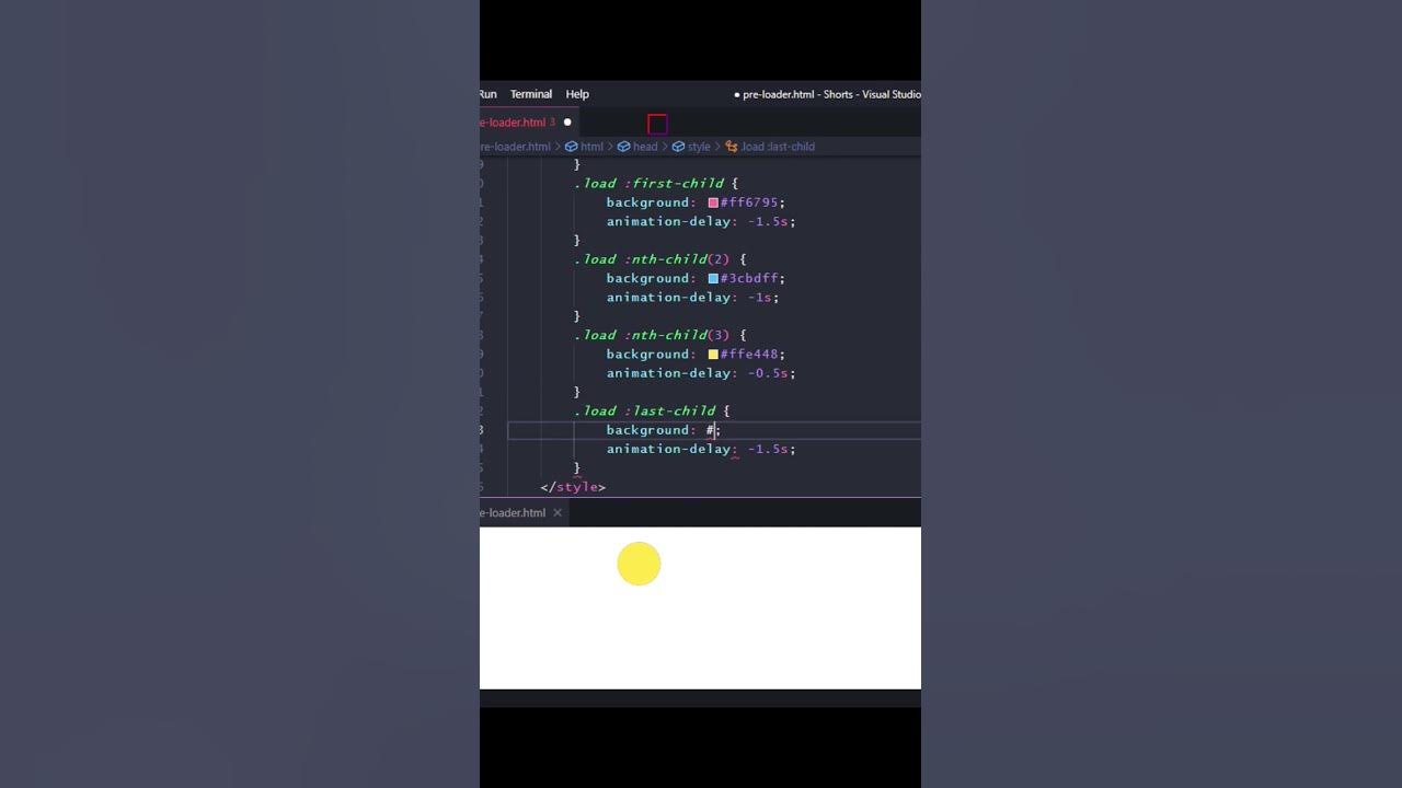 Quick And Easy Css Pre Loader Cssanimation Coding Cssdesign Youtube