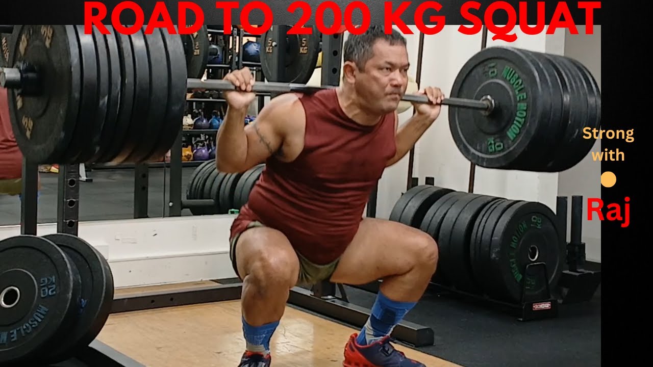 Road to 200 kg Squat #strongwithraj#squats#youtube#fitness#gym# ...
