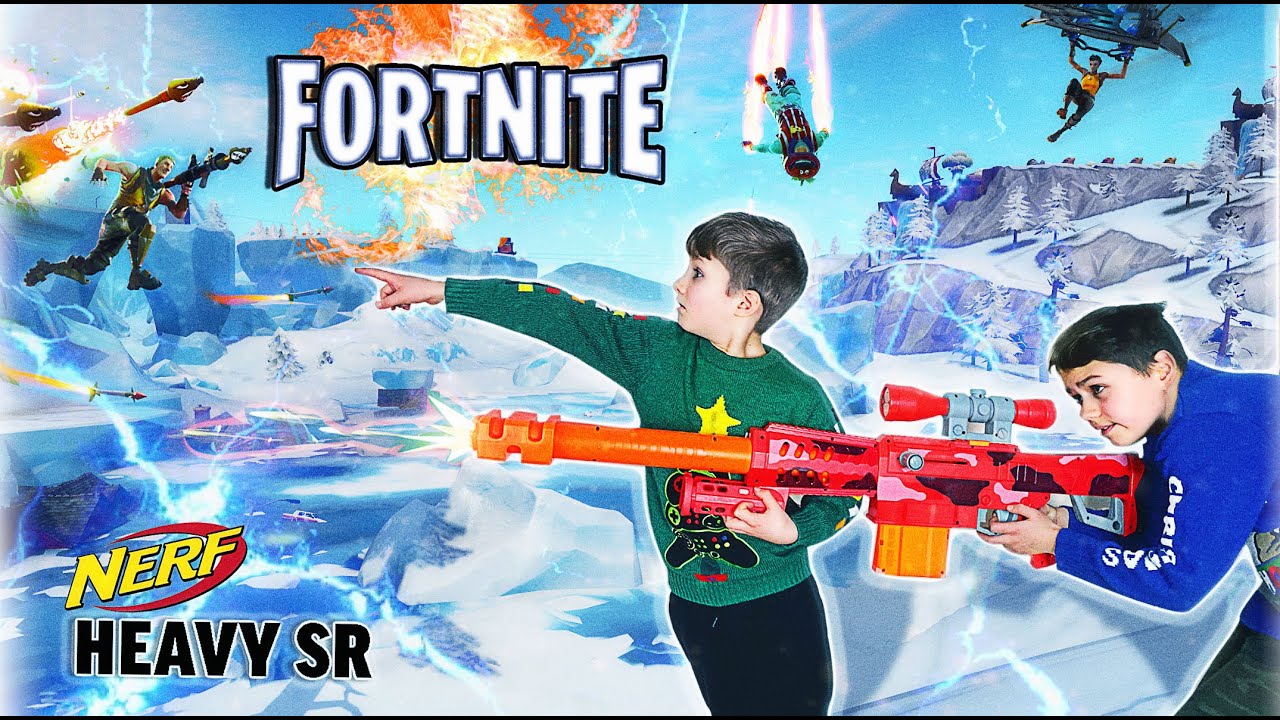 Fortnite Nerf Heavy SR blaster / The longest fortnite gun / Фортнайт ...