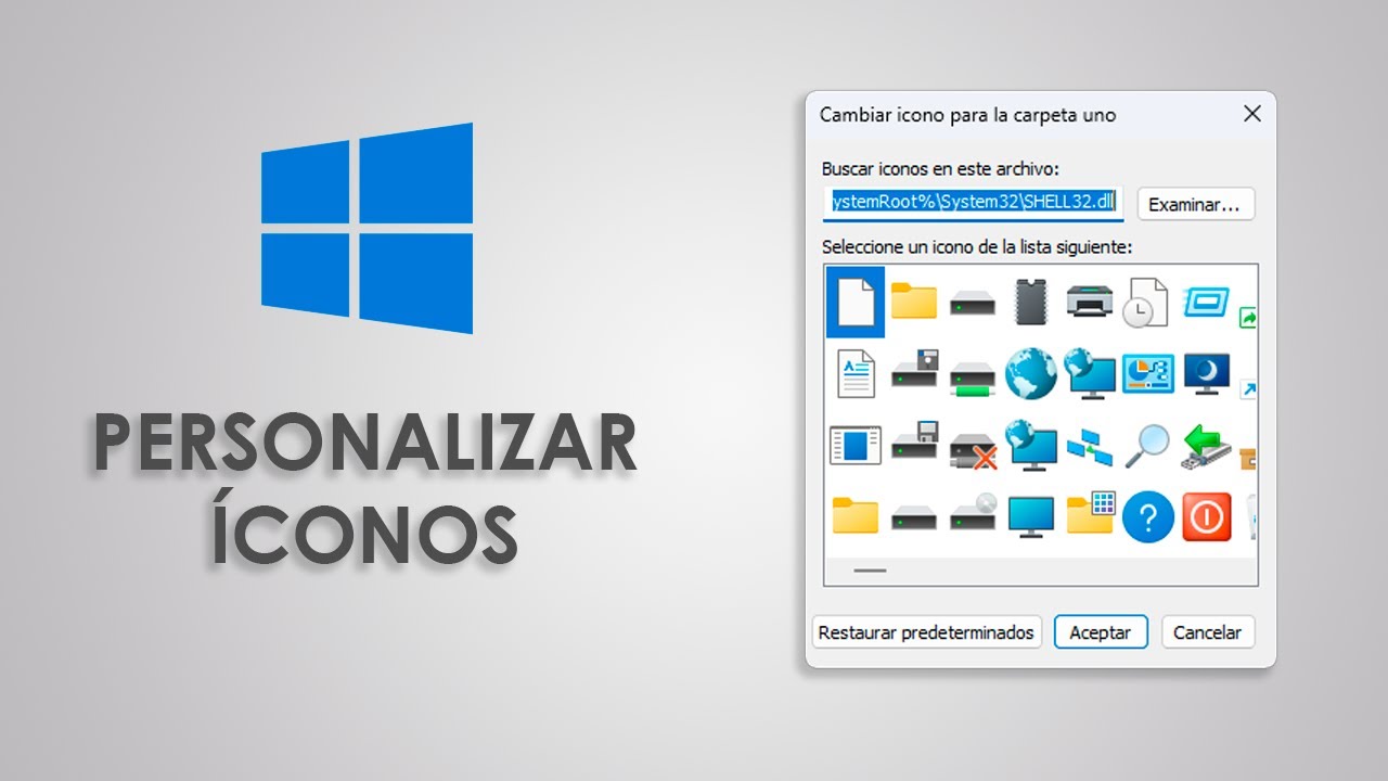 Cómo personalizar los íconos de las carpetas en Windows - YouTube