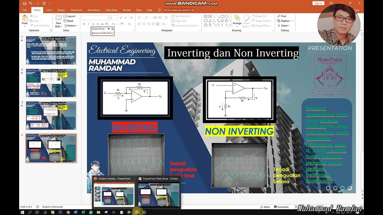 Simulasi OP-AMP Inverting dan Non Inverting di Proteus - YouTube
