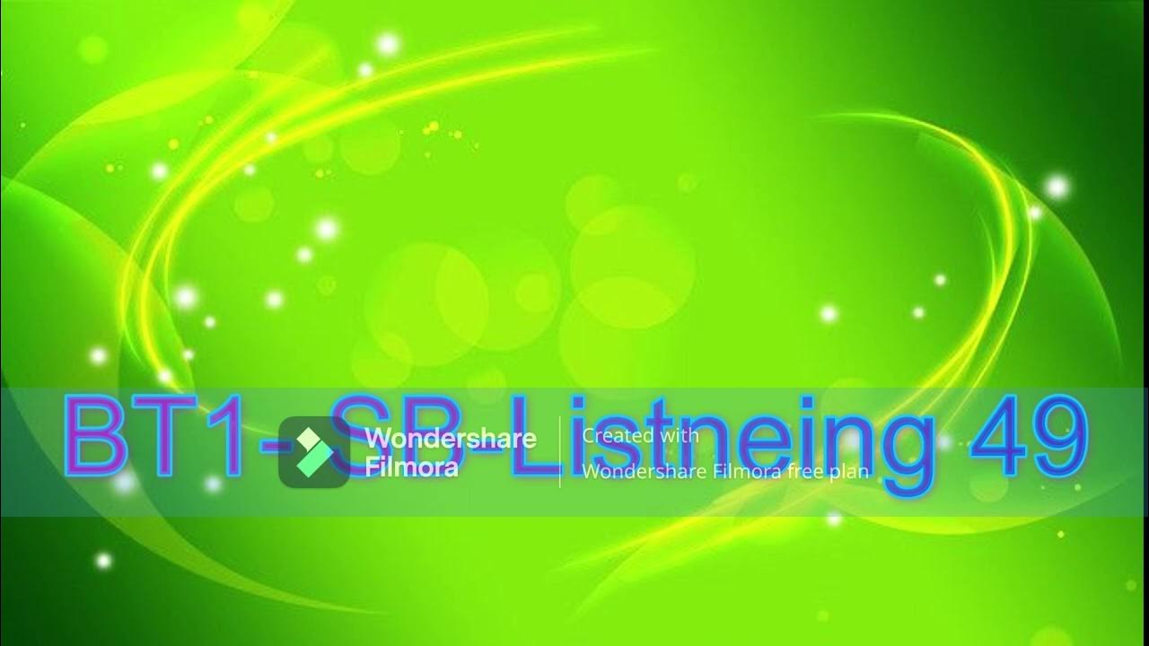 BT1 SB Listneing 49 - YouTube