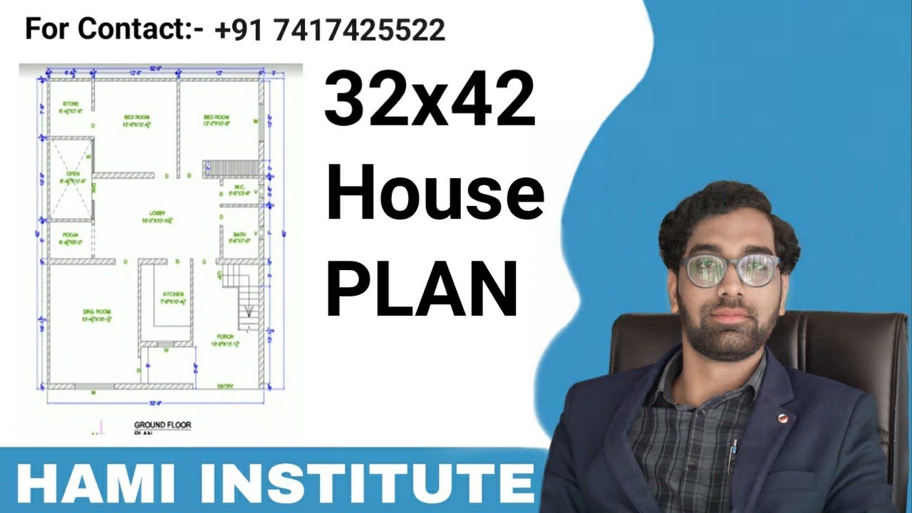 32 X 42 House Floor Plan YouTube 32 X 42 House Floor Plan YouTube
