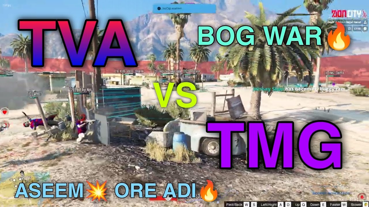 TVA VS TMG | BOG WAR | ASEEM 💥 | DEFEND?? TVA B TEAM??? #tva #zioncity ...