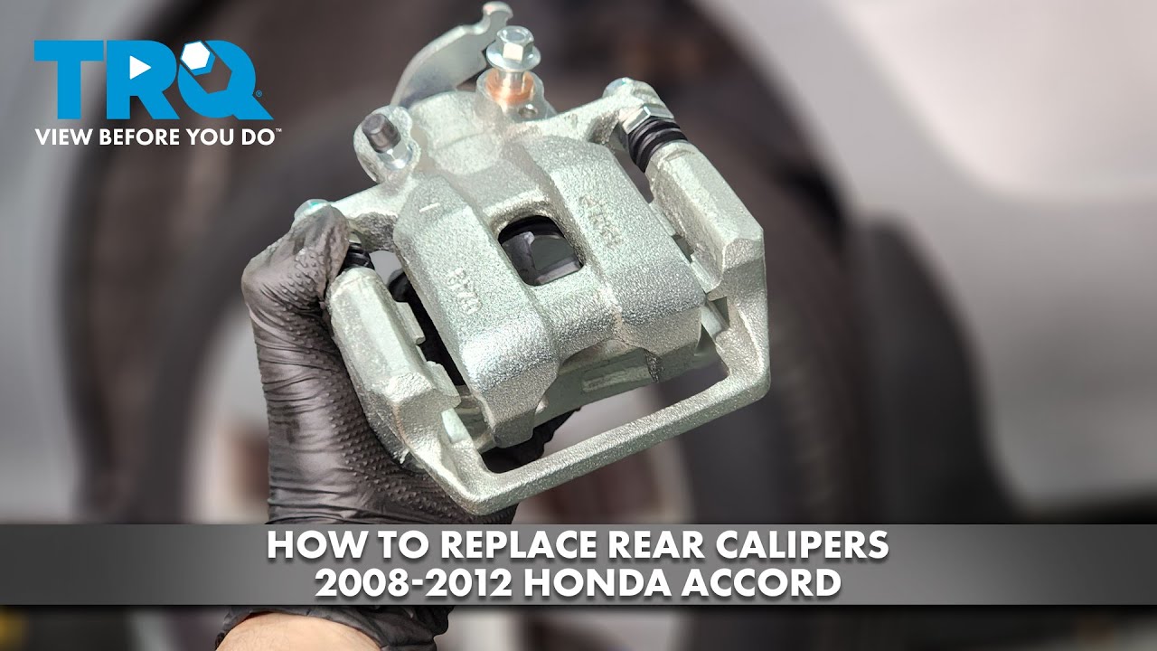 How to Replace Rear Calipers 2008-2012 Honda Accord - YouTube