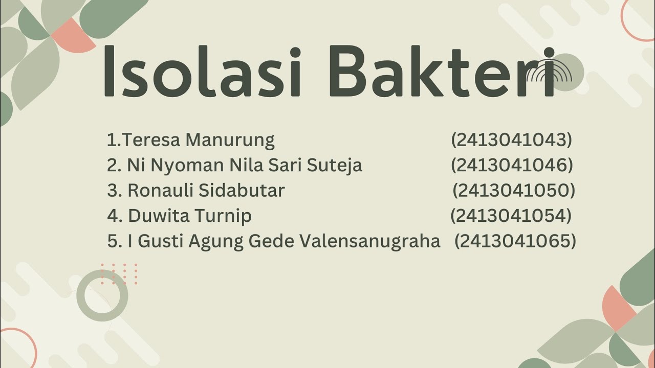 PRAKTIKUM MIKROBIOLOGI_ISOLASI BATERI DENGAN TEKNIK SPREAD PLATE METHOD ...