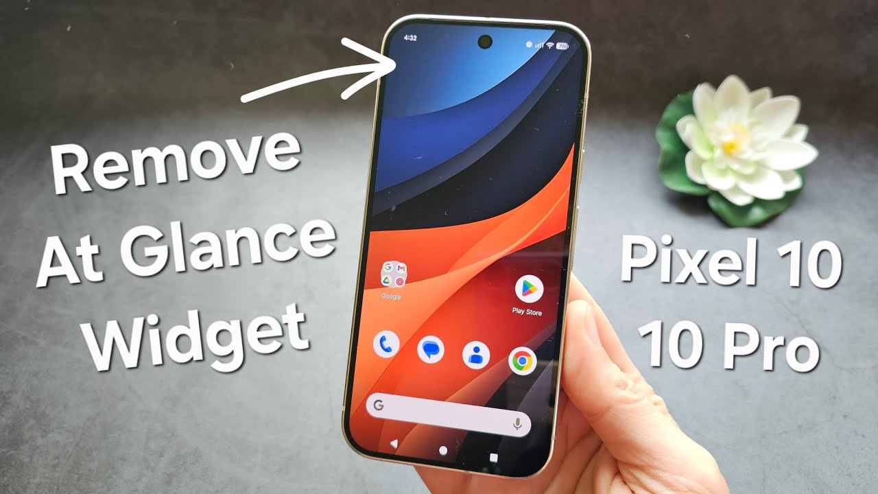 How to Remove At a Glance on Google Pixel 10 / 10 Pro - Remove Date ...