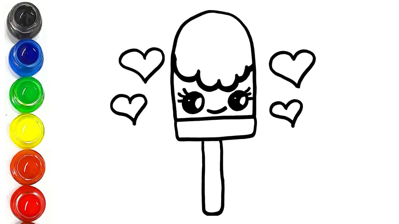 How to draw cute ice cream | Ice cream cartoon | Ice cream wala | Art ...