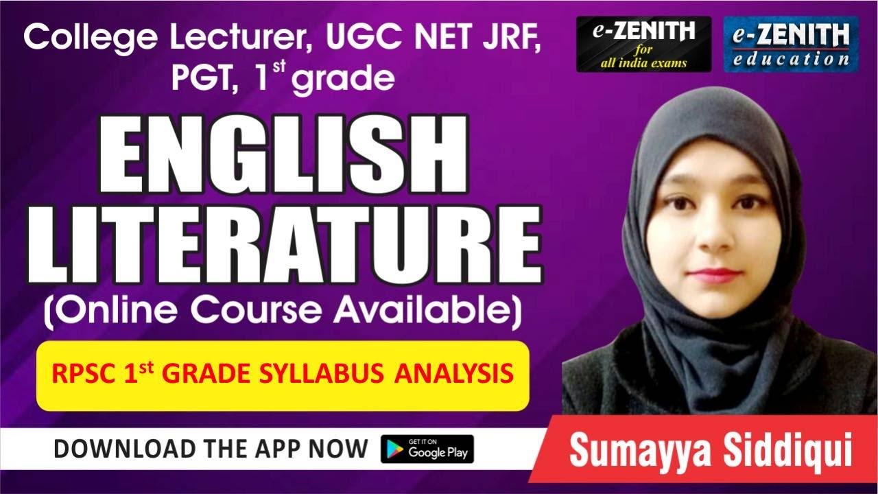 RPSC 1st Grade English Literature Syllabus Analysis Sumayya rpsc-1st-grade-english-literature-syllabus-analysis-sumayya