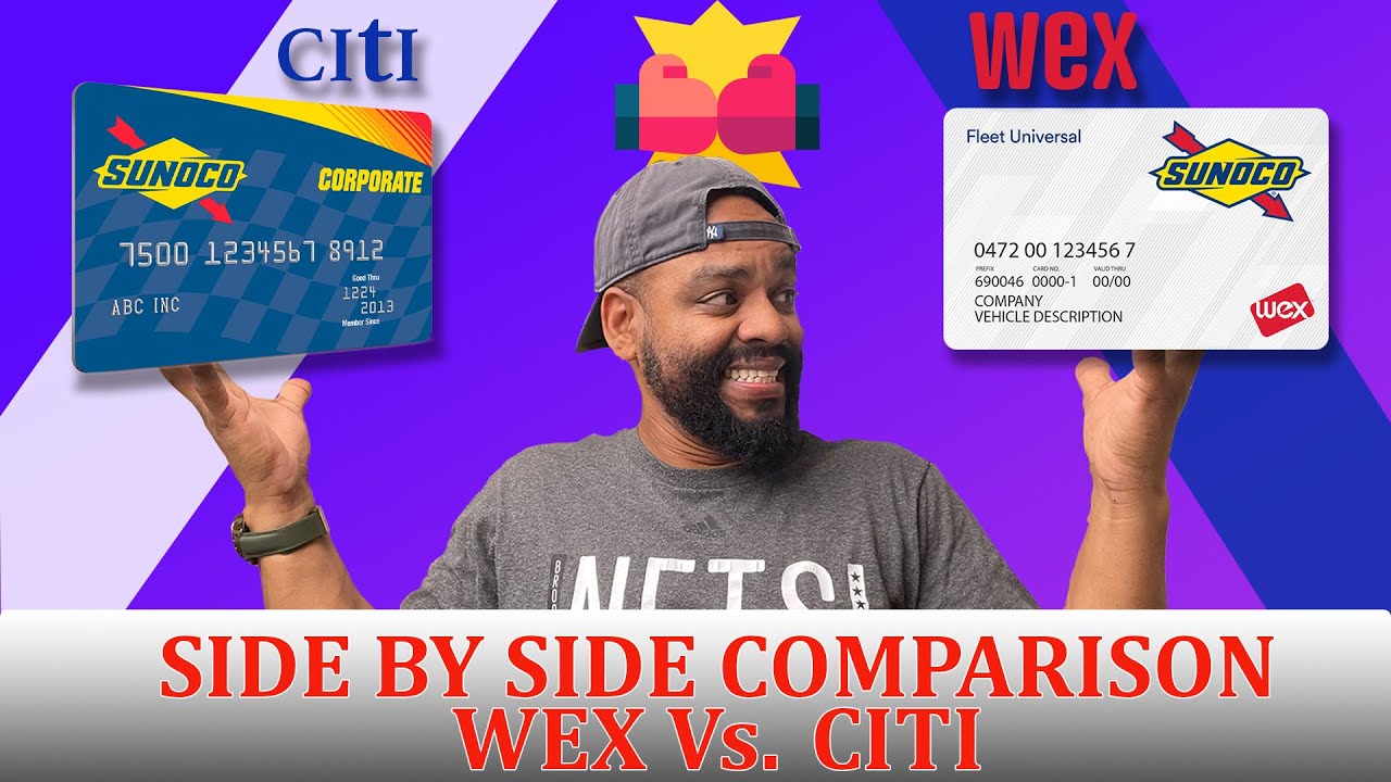Side by Side comparison Sunoco Gas Card Underwritten by WEX & Citi ...