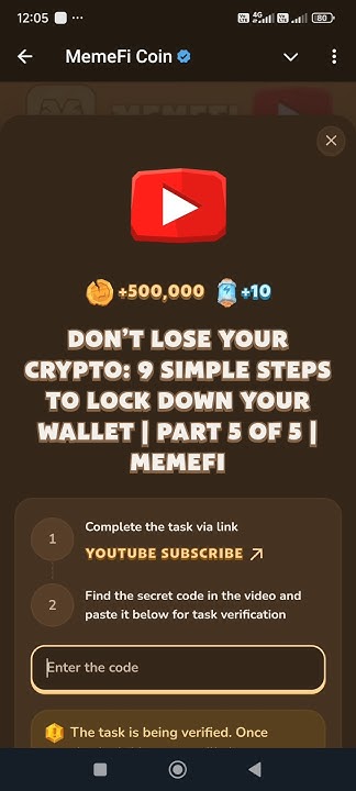 Don't lose your crypto code memefi Code memefi daily combo code memefi task code - YouTube