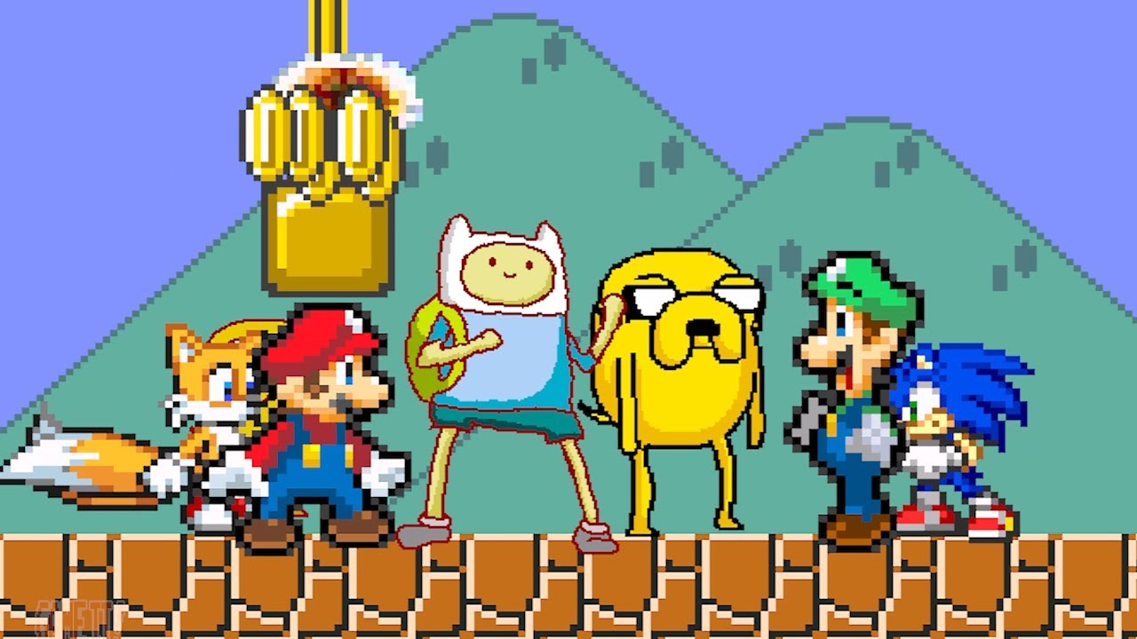 TEAM SUPER BETTER MARIO, FINN & TAILS vs TEAM SUPER BETTER LUIGI, SONIC ...