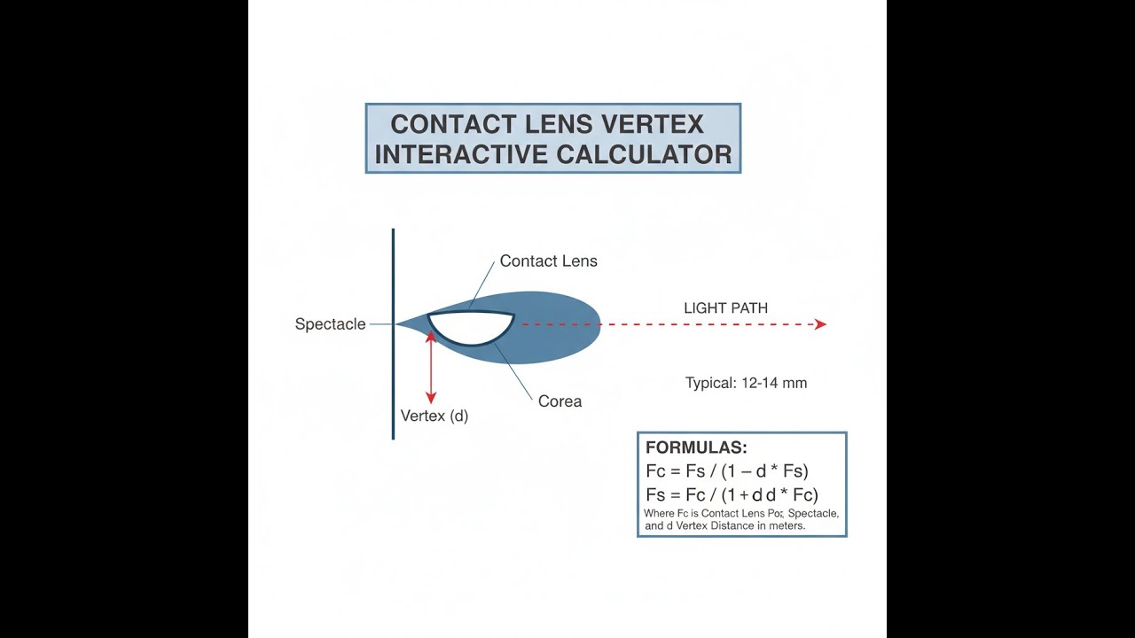 Contact Lens Vertex Interactive Calculator - Instructions Video - YouTube
