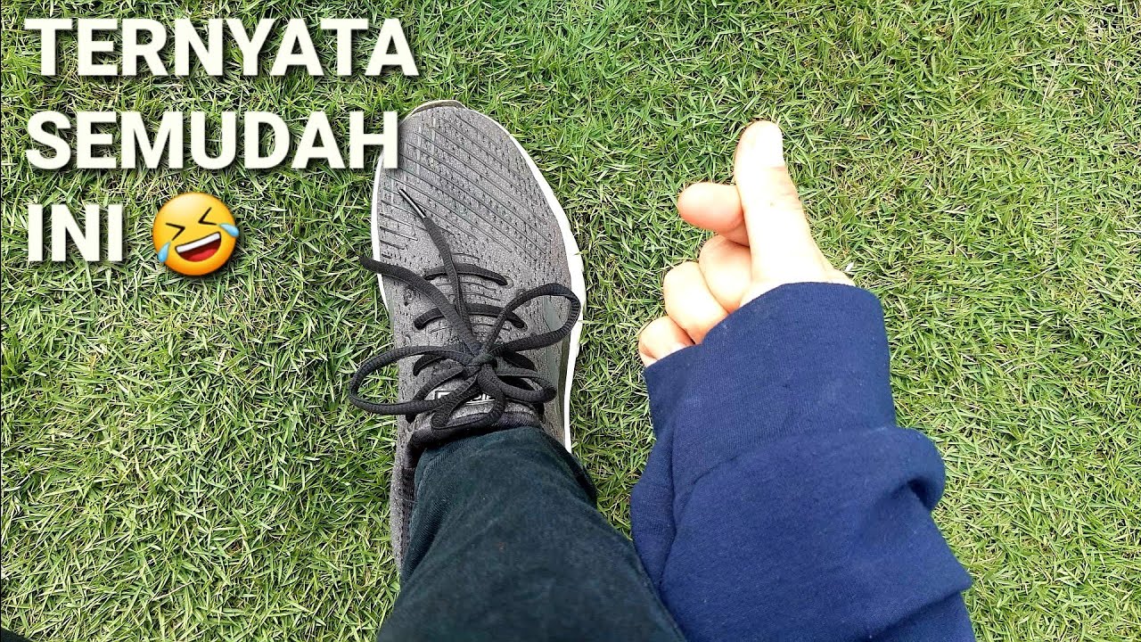 CARA MENGIKAT TALI SEPATU MODEL KUPU-KUPU - YouTube