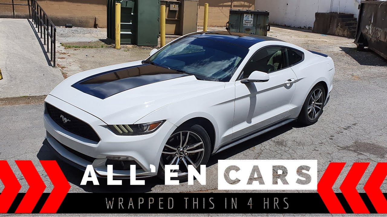 How to Wrap a Mustang with an Exclusive Look in 4 hours! - YouTube