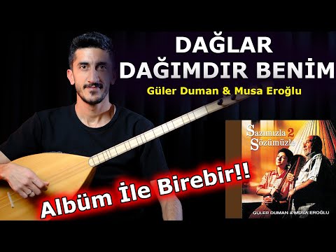 DAĞLAR DAĞIMDIR BENİM SOLFEJ SAZ NOTALARI | Musa Eroğlu & Güler Duman Dağlar Dağımdır Bağlama Solfej