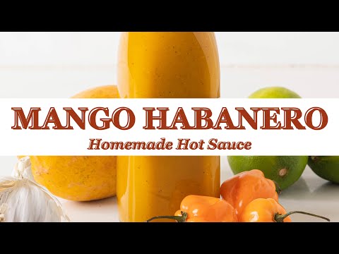 Homemade Mango Habanero Hot Sauce