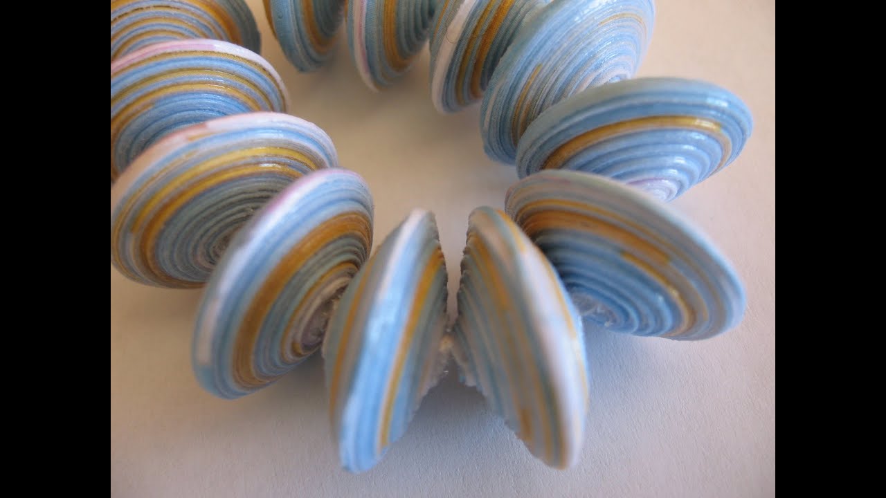 making disc beads - YouTube