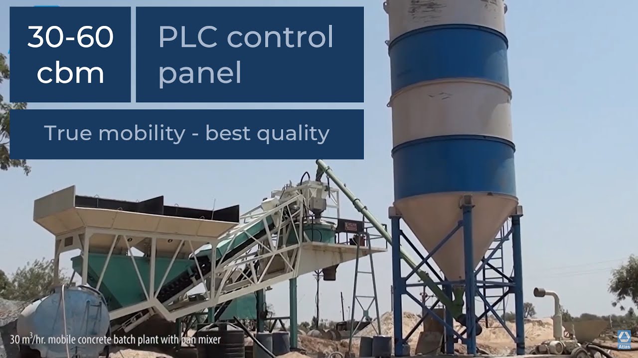 Portable Concrete Batching Plants | RMC plants - YouTube