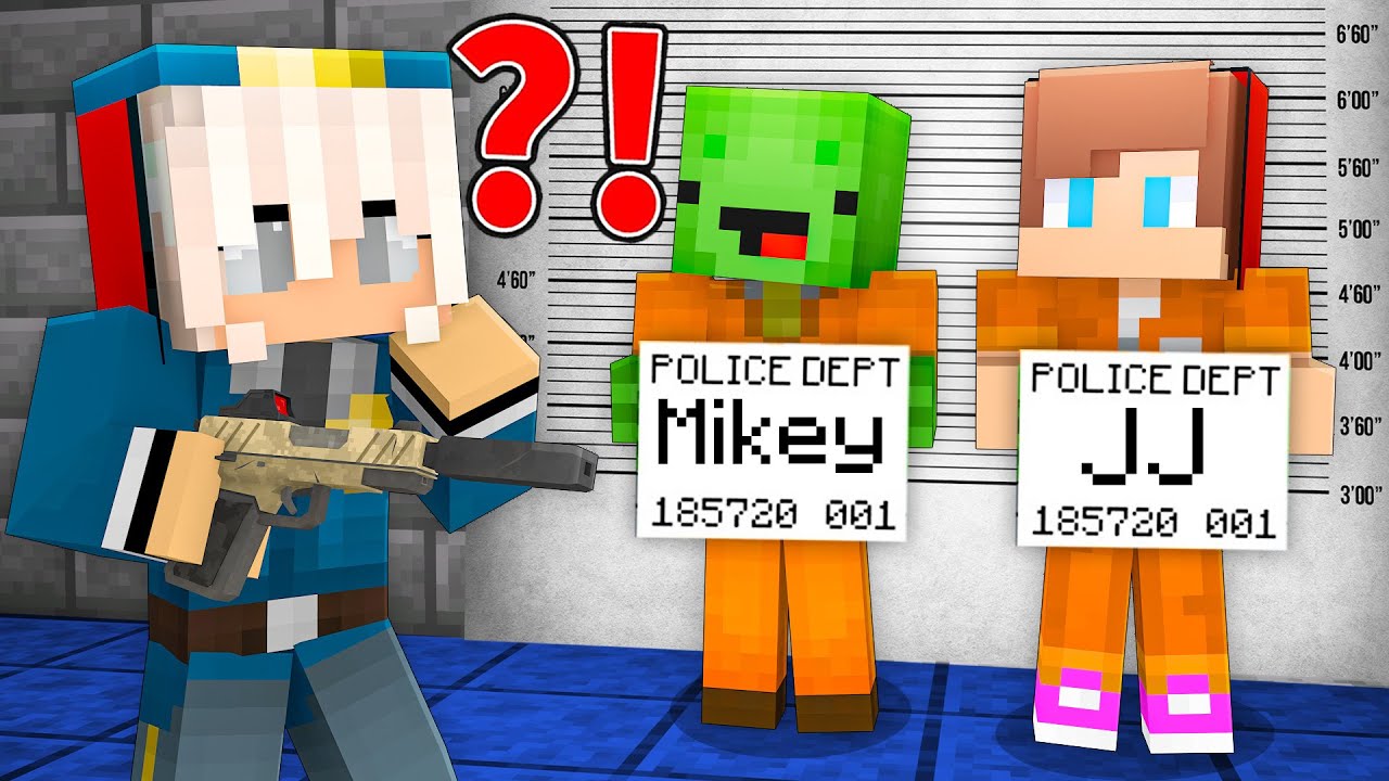 Why JJ and Mikey were Arrested by JJ's Sister ? Survival Battle - Maizen Minecraft Animation ...