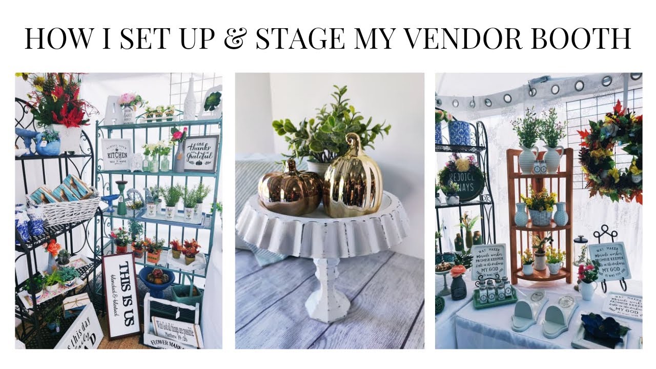 Vendor Booth Set Up ~ How my booth has progressed ~ DIY for Resale - YouTube