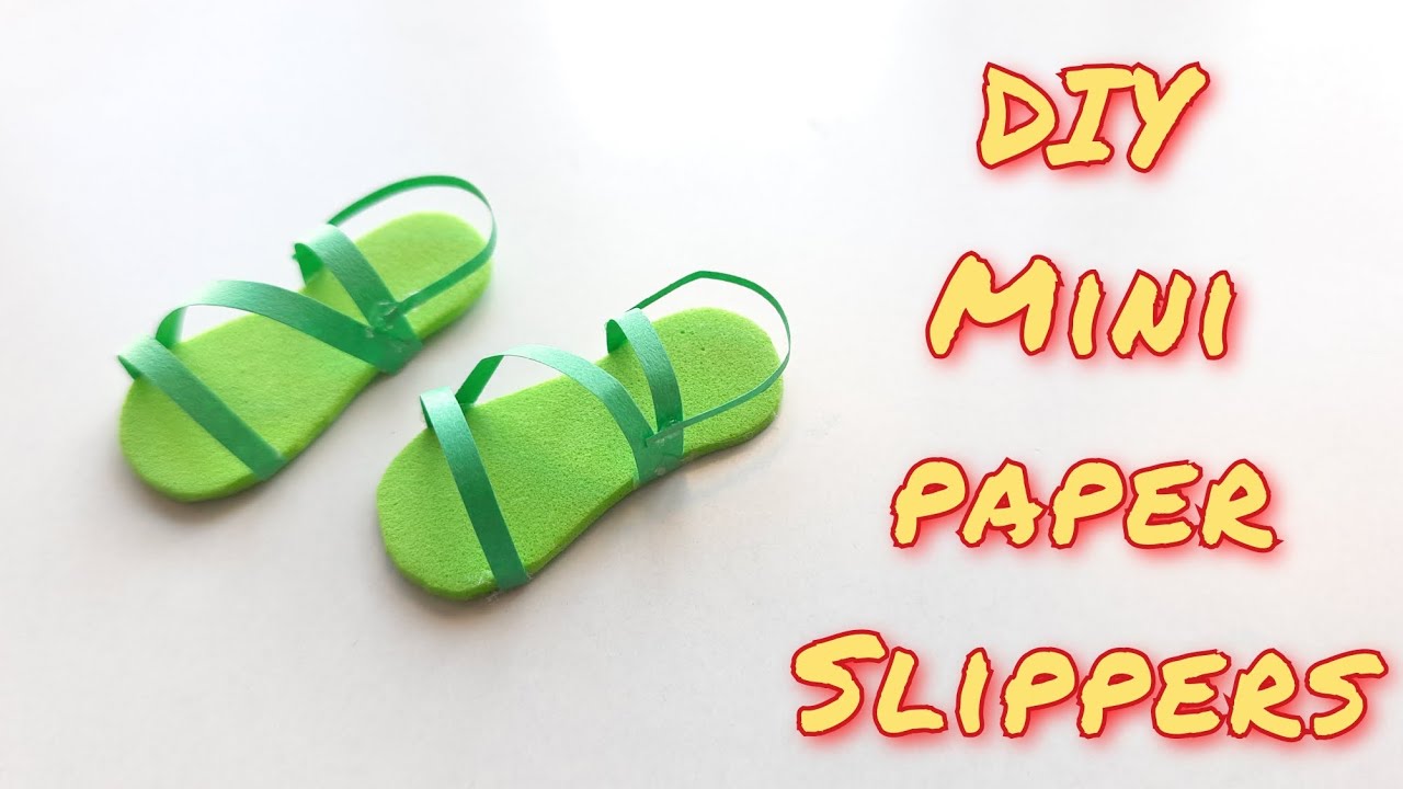 Paper mini paper shipping 🥿 | glitter sheet slippers 🥰 | so art craft ...