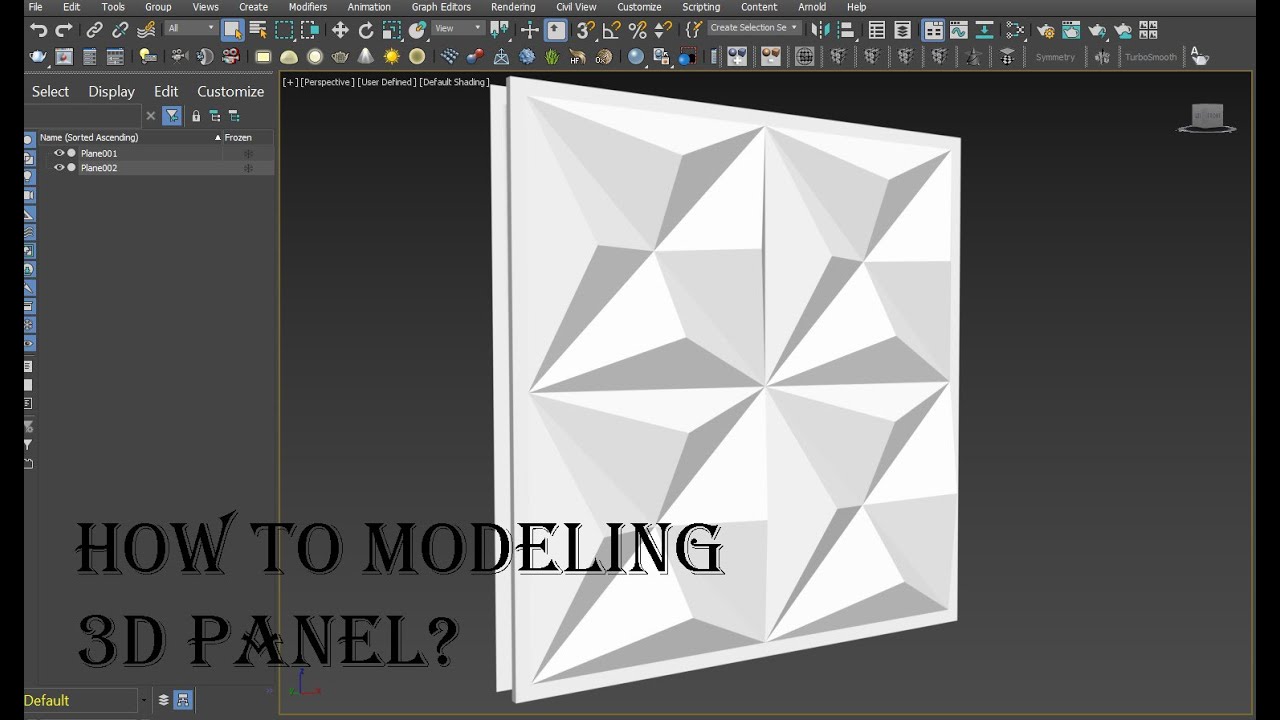 How to modeling 3D Panel in 3dsMax /3D Panel Modelləmə-Xeqani Ehmedov ...