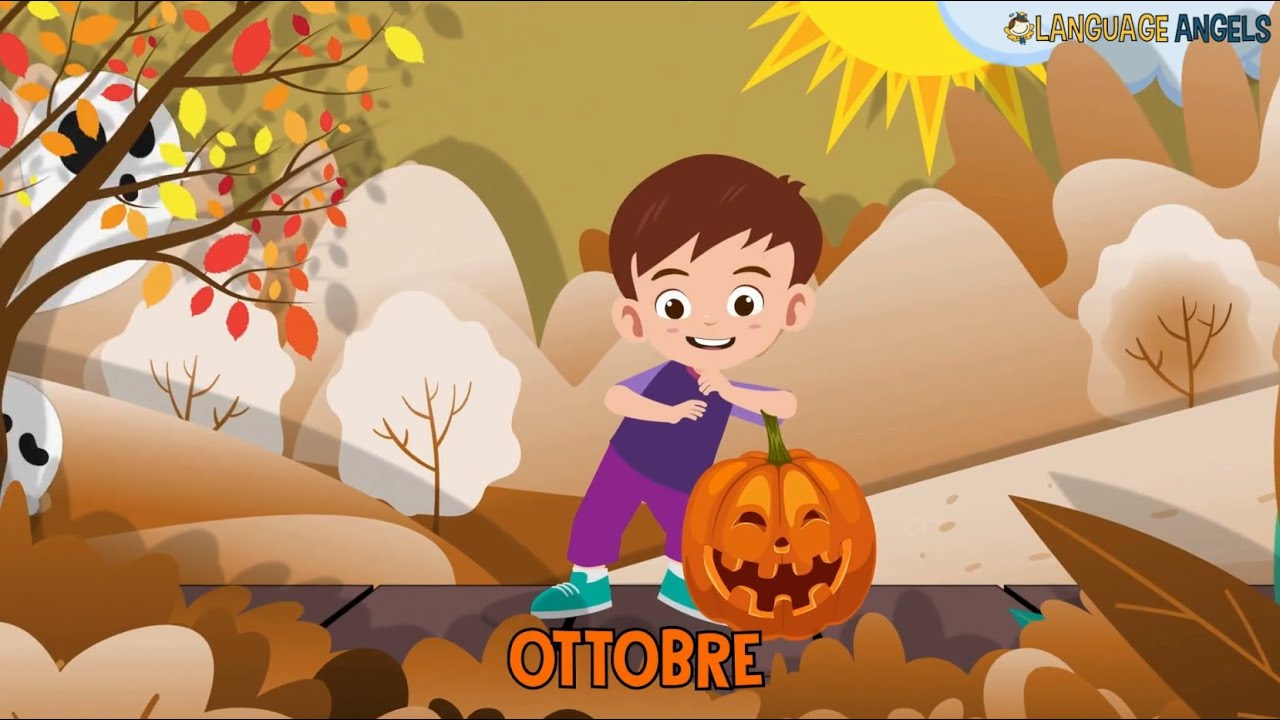 Italian Months Song | Kids Learn | Language Angels - YouTube