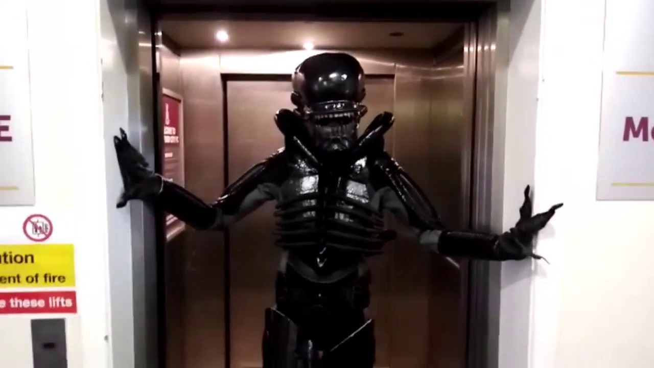 Alien Cosplay First Outing at Bradford City Stadium 2020 - YouTube