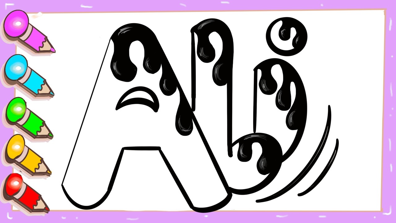 How to draw Ali name in bubble letters graffiti with drips - YouTube