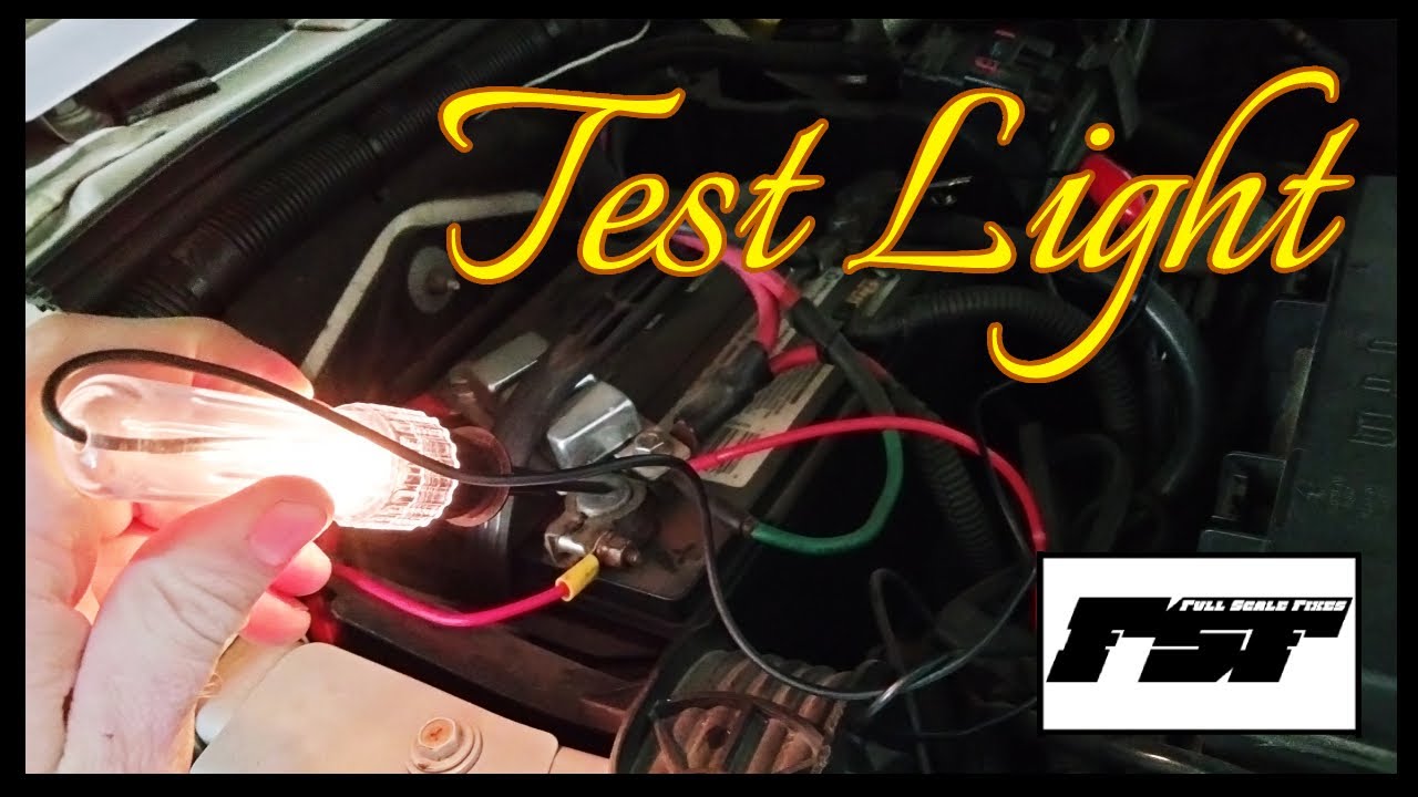 USING A TEST LIGHT ON YOUR STARTER - YouTube