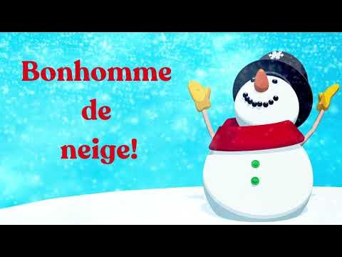 bonhomme de neige, #bonhommedeneige #couleurs #snowman Learn to say ...