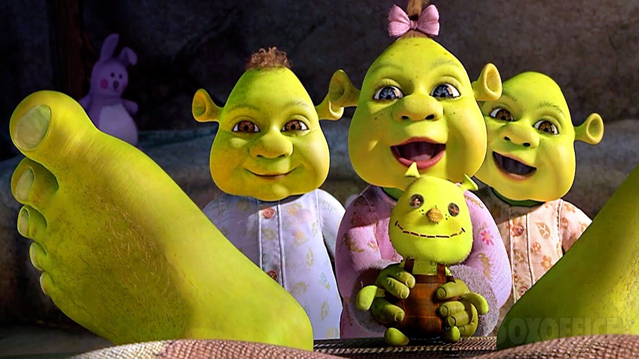 Papá Shrek y bebés locos | Shrek 4: para siempre | Clip en Español ...