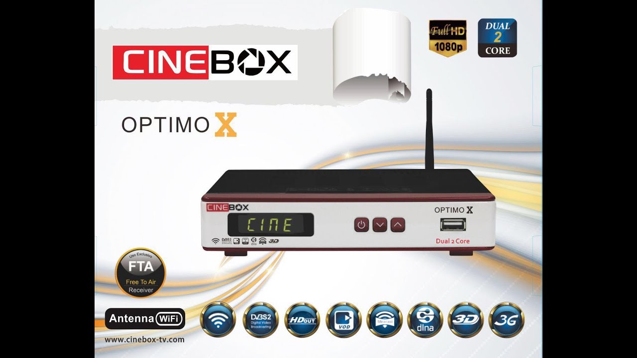 A Nova Atualização CINEBOX OPTIMO X DUAL CORE HD 20/12/2016 - YouTube