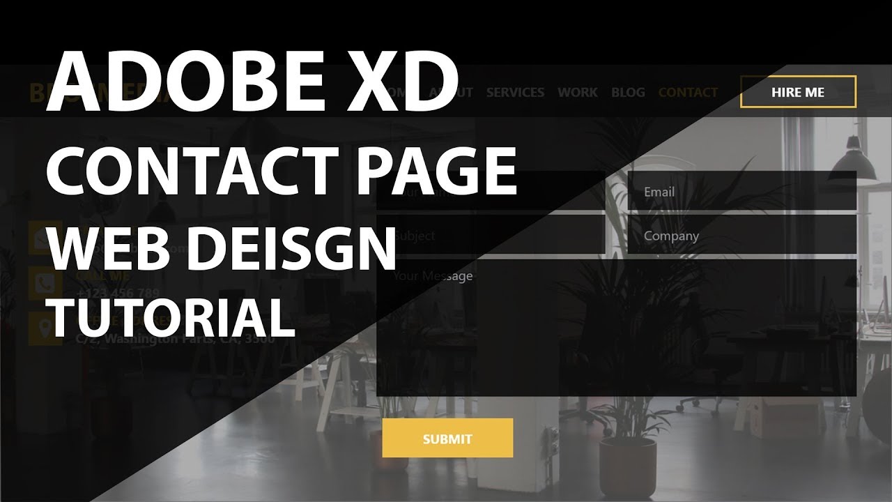 How to make Contact Form in Adobe XD | Adobe Creative Cloud - YouTube