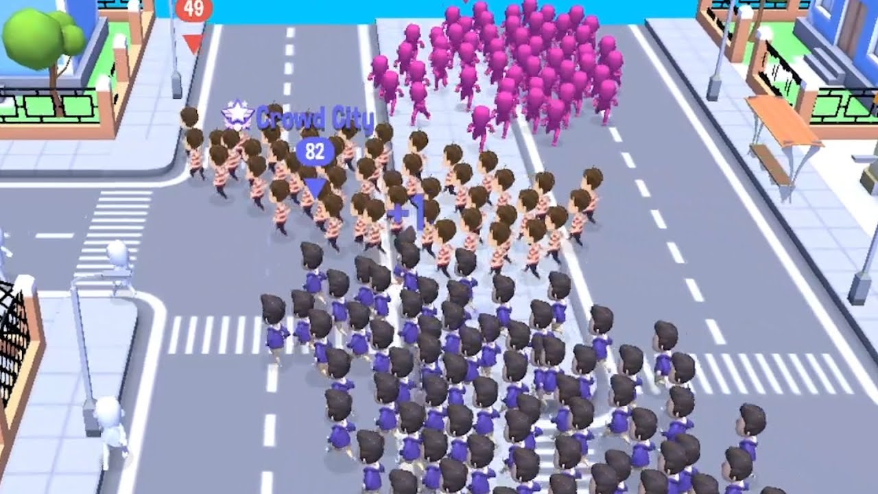 Crowd City World Record Map Control: 100.00% #198 - YouTube