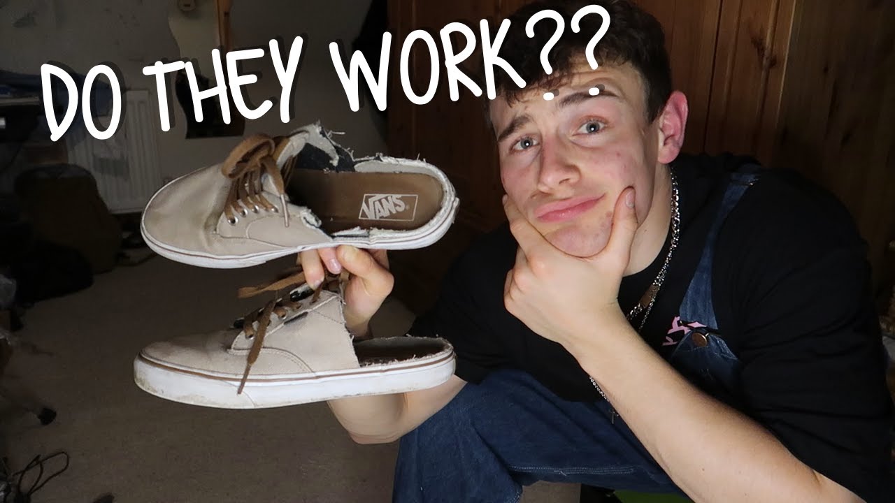 CUSTOM VANS SLIDES! - YouTube
