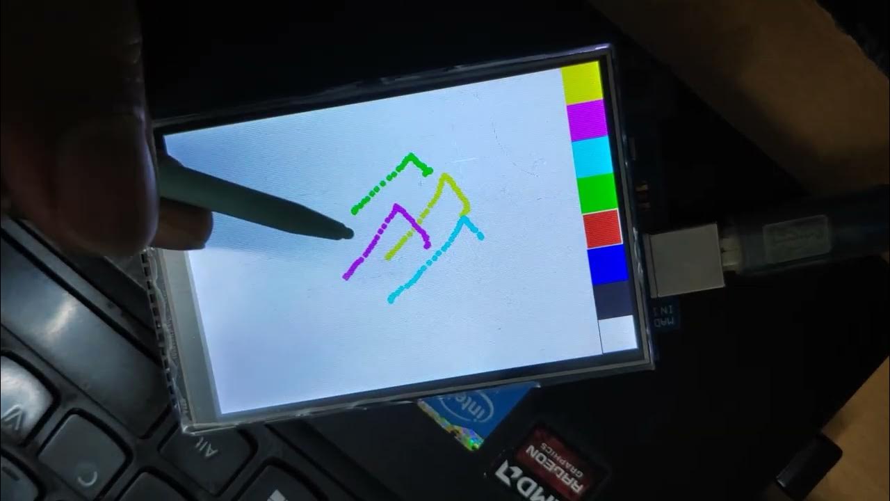 P55 - Arduino Touchscreen Paint Application - YouTube