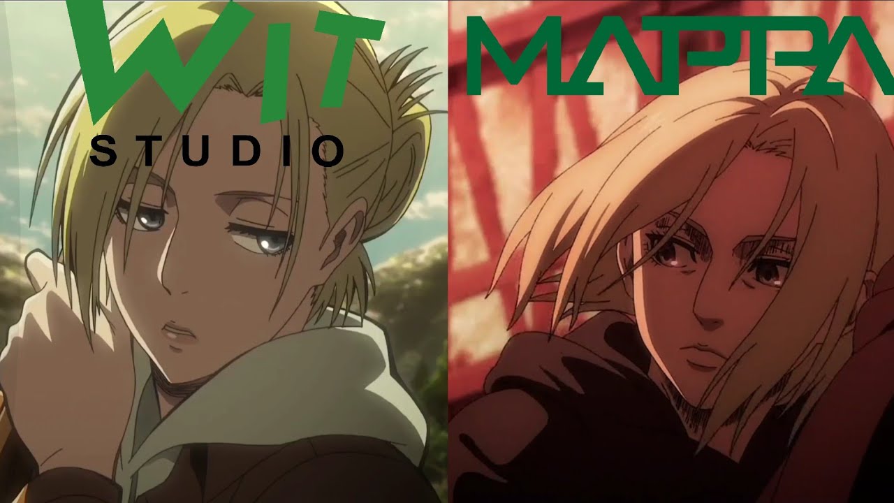 Annie WIT Vs MAPPA Comparison - Shingeki No Kyojin S1 Vs S4 - YouTube