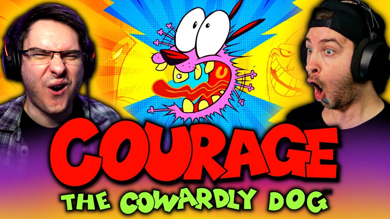 COURAGE THE COWARDLY DOG Episode 1 & 2 REACTION! | A Night at the Katz ...