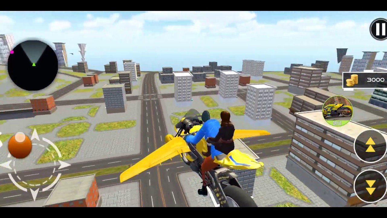 Real Flying Bike Taxi Simulator: Bike Driving Game - YouTube
