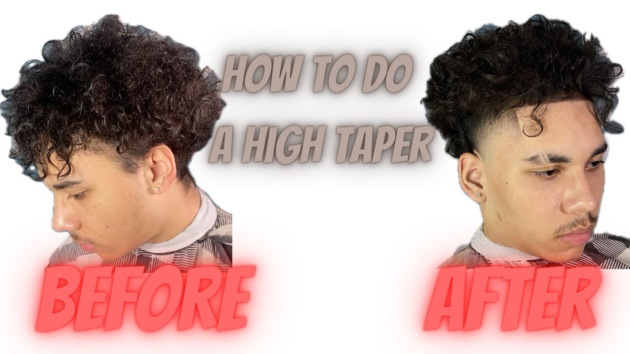 HIGH TAPER W CURLY HAIR!! | HAIRCUT TUTORIAL - YouTube