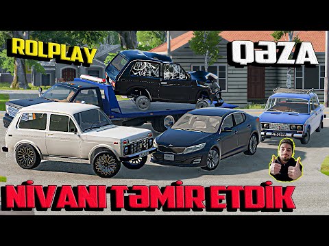 Babamın Nivasını Təmir Etdik Aftoşuq və İkitəkər | Maşın Oyunları | BeamNG.Driver #malikbedelov