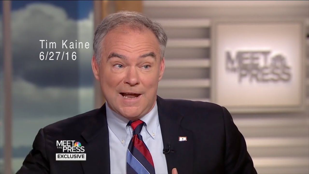 Hillary's VP, Tim Kaine talks about classified information. - YouTube