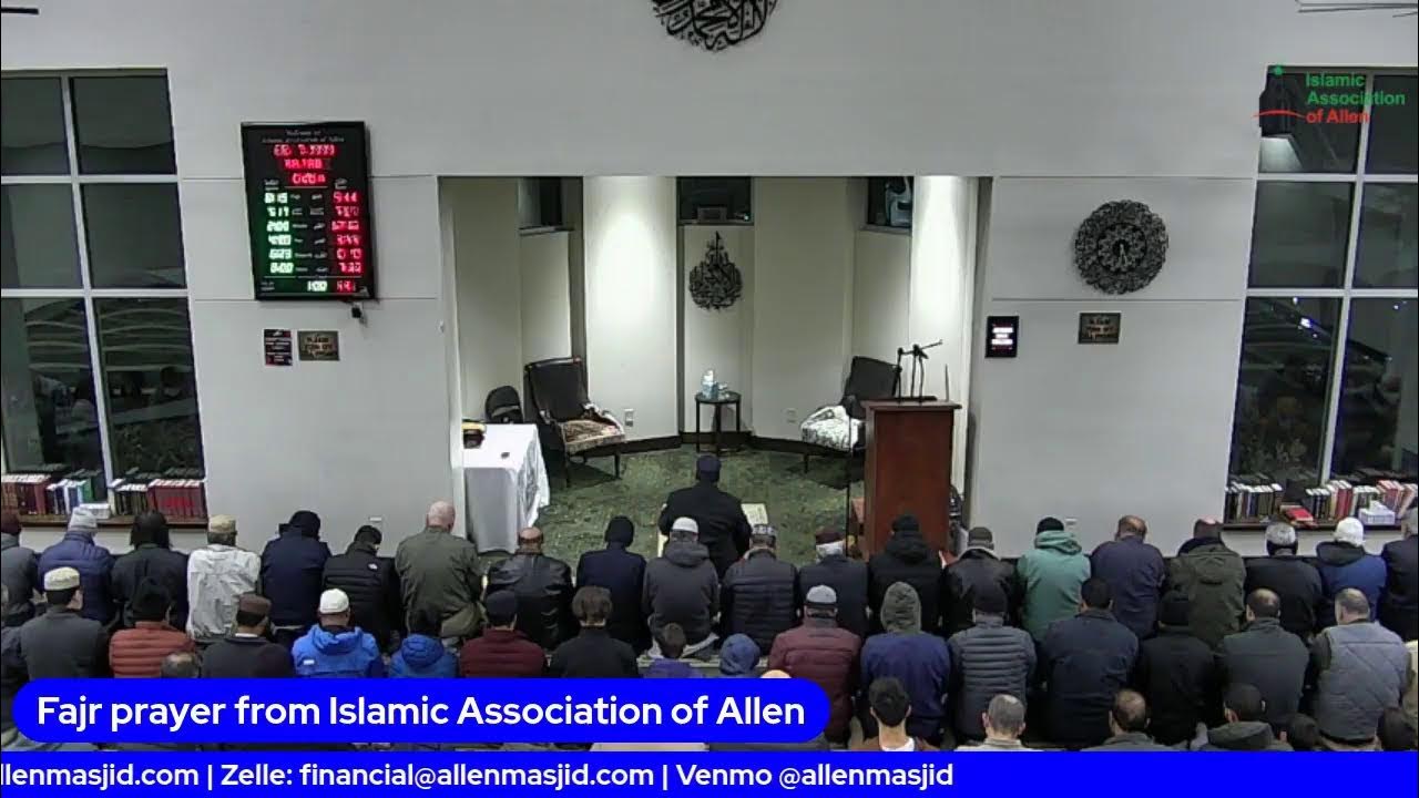 Fajr prayer from Islamic Association of Allen - YouTube