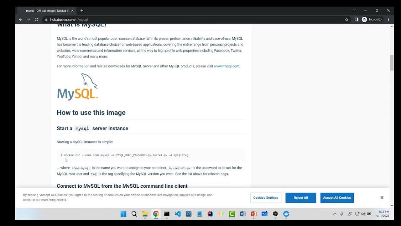 44 Running MySQL Docker Container - YouTube