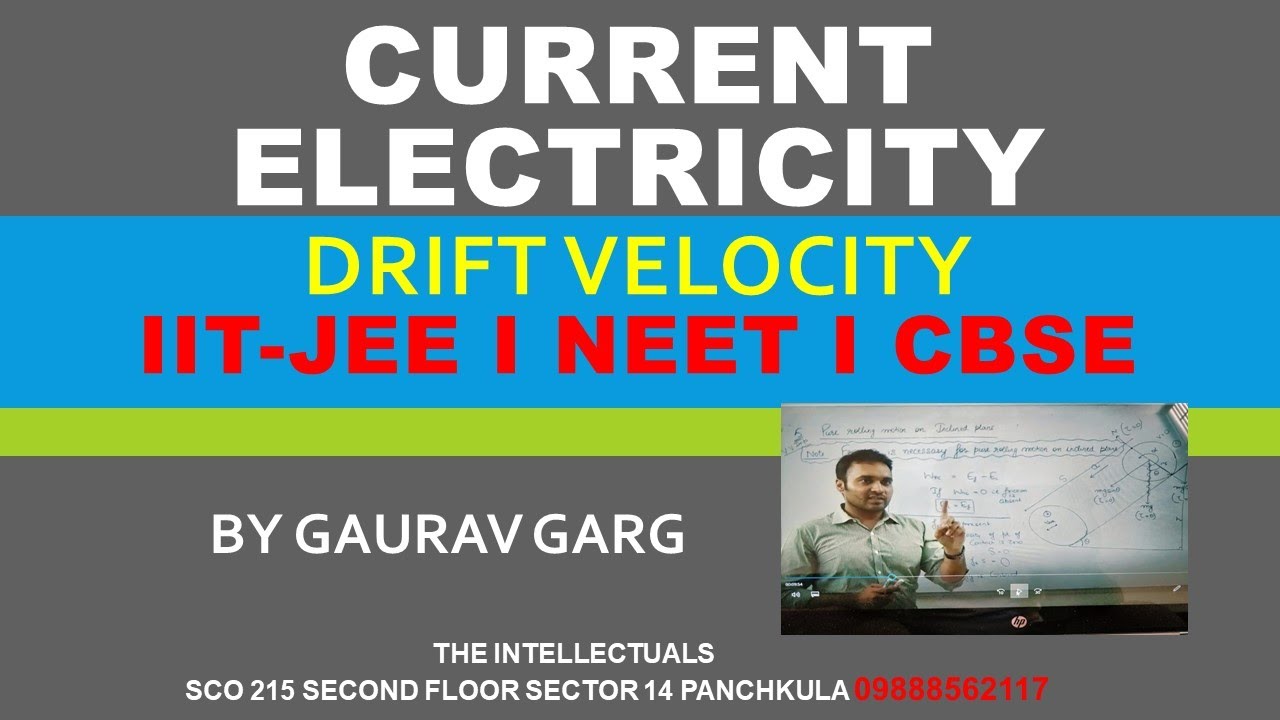 207. Concept of Drift Velocity I Current Electricity I IIT-JEE I NEET I ...