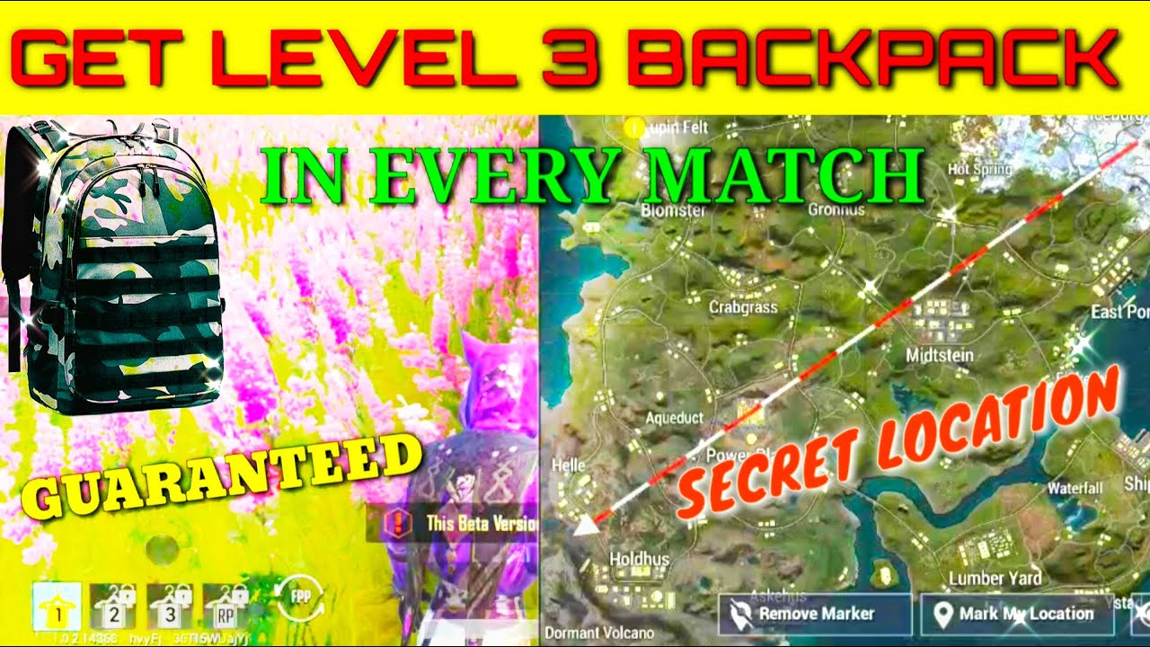 Pick up Level 3 Backpack In 10 Matches In Classic Mode | Pubg Secret ...