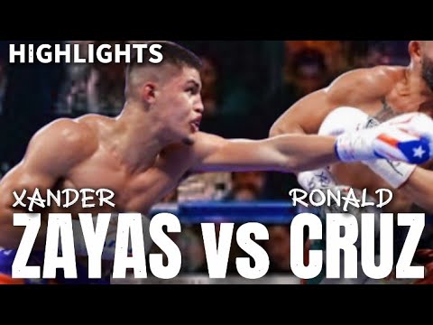 XANDER ZAYAS VS RONALD CRUZ HIGHLIGHTS - YouTube