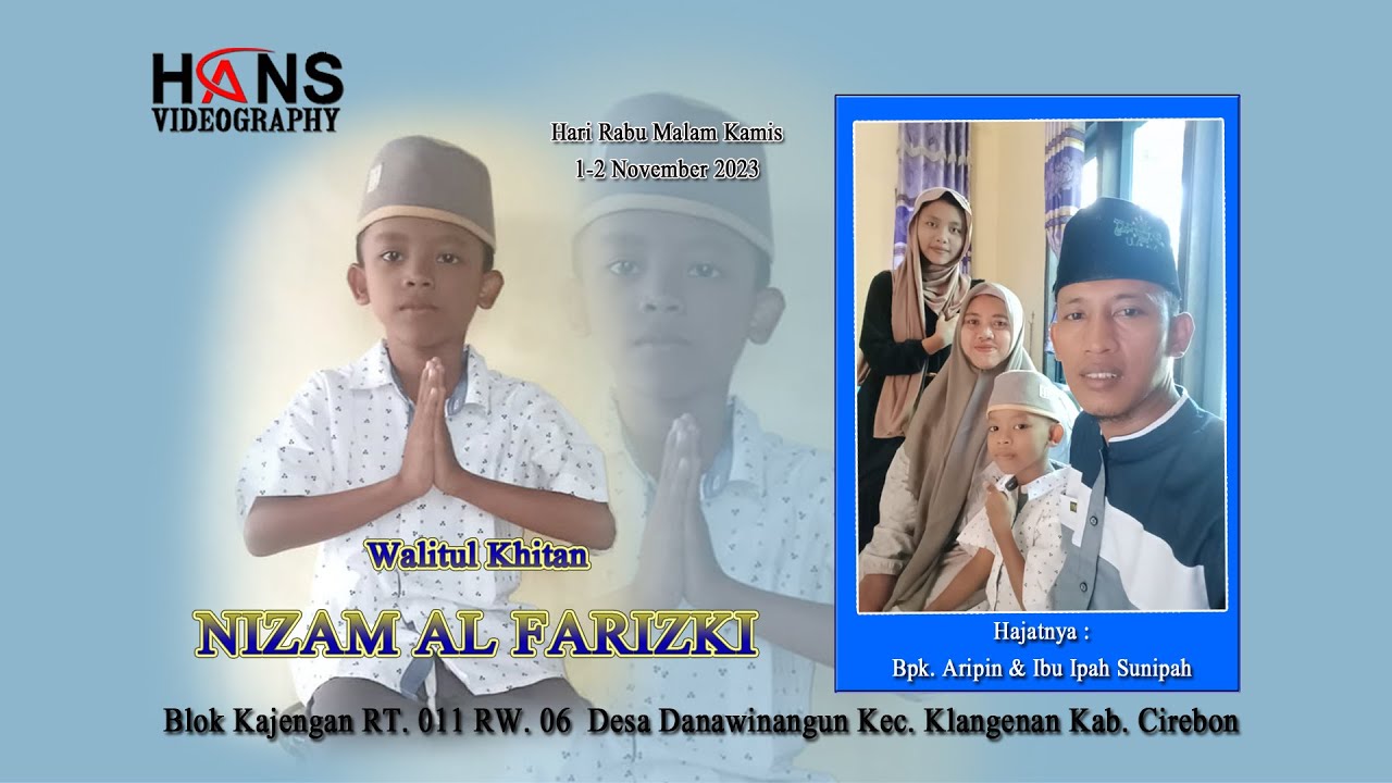 🔴 LIVE PAMUNGKAS NADA || KHITANAN NIZAM AL FARIZKI || RABU 01 NOVEMBER 2023 - YouTube